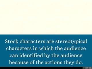Stock Characters | PPT