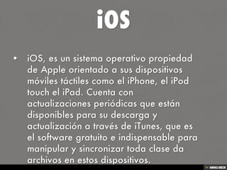 sistema operativo iOS | PDF