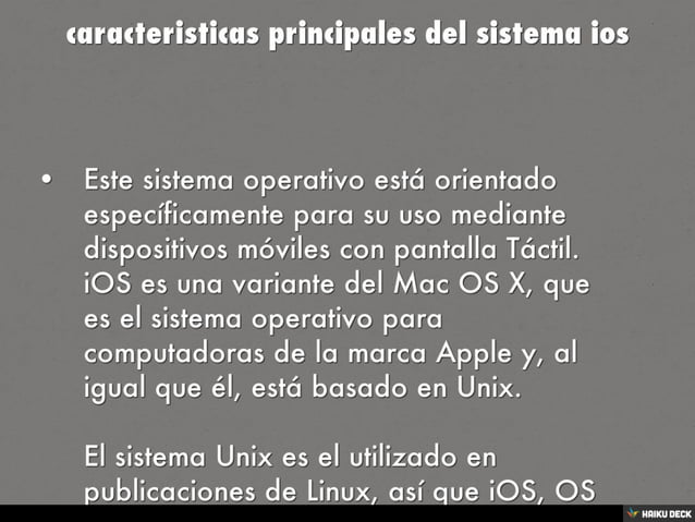 sistema operativo iOS | PDF