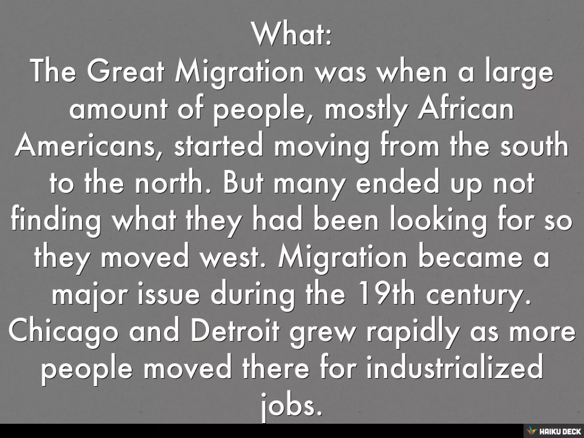 The Great Migration | PDF