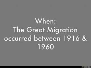 The Great Migration | PPT