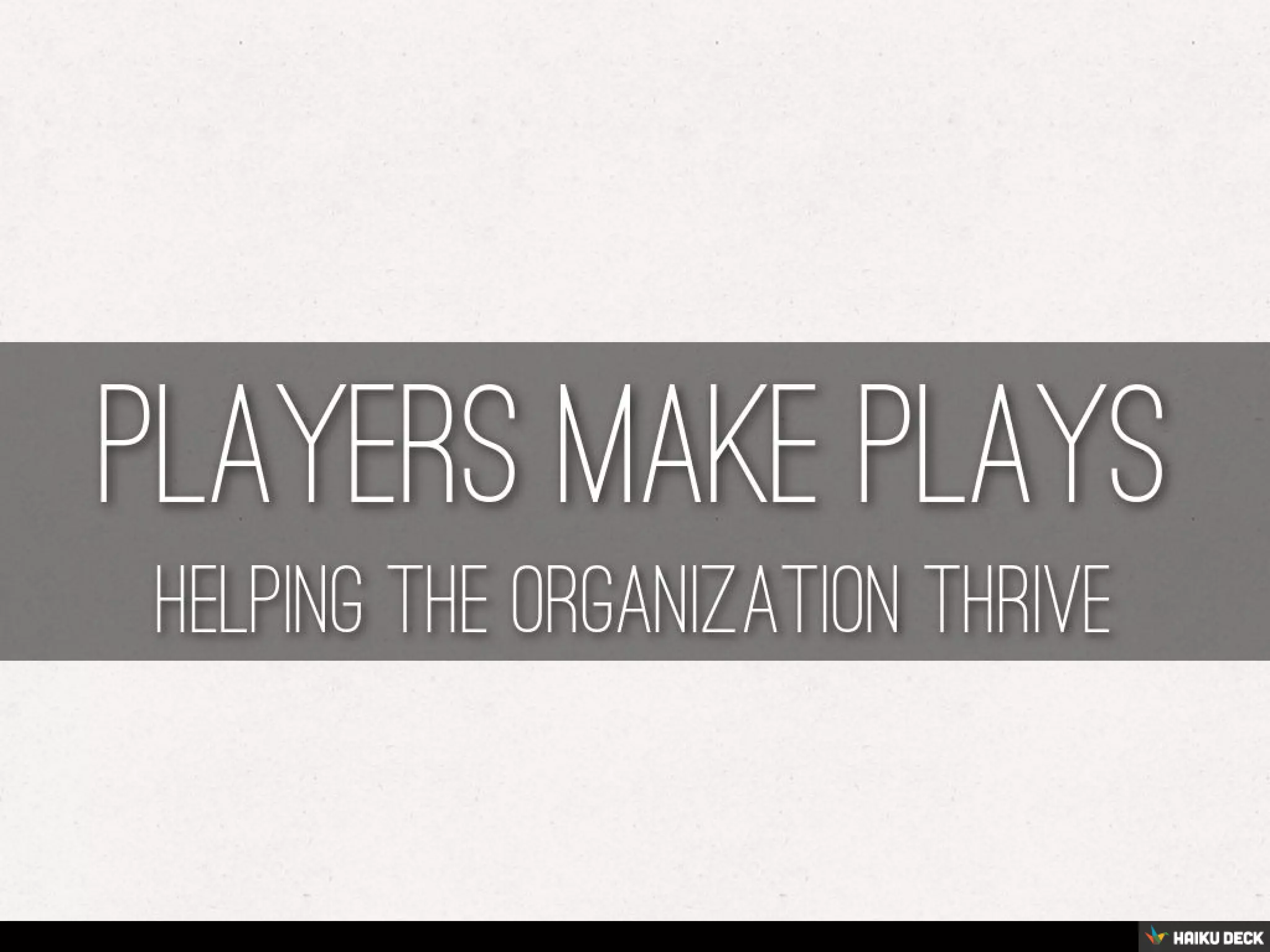players make plays | PDF
