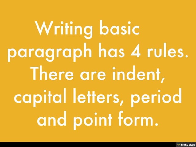 HOW TO WRITE A BASIC PARAGRAPH | PDF