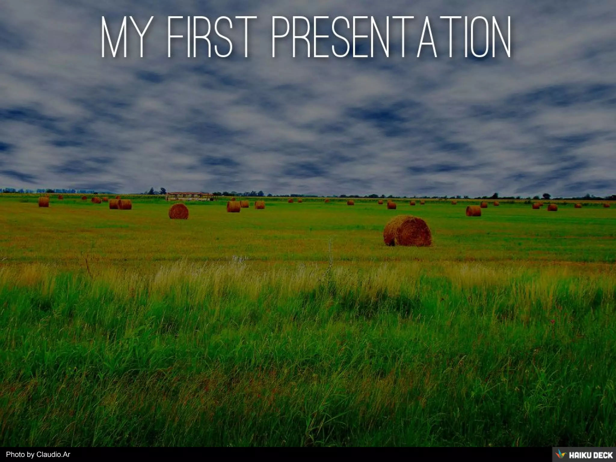 my first presentation | PDF