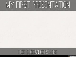 my first presentation | PDF