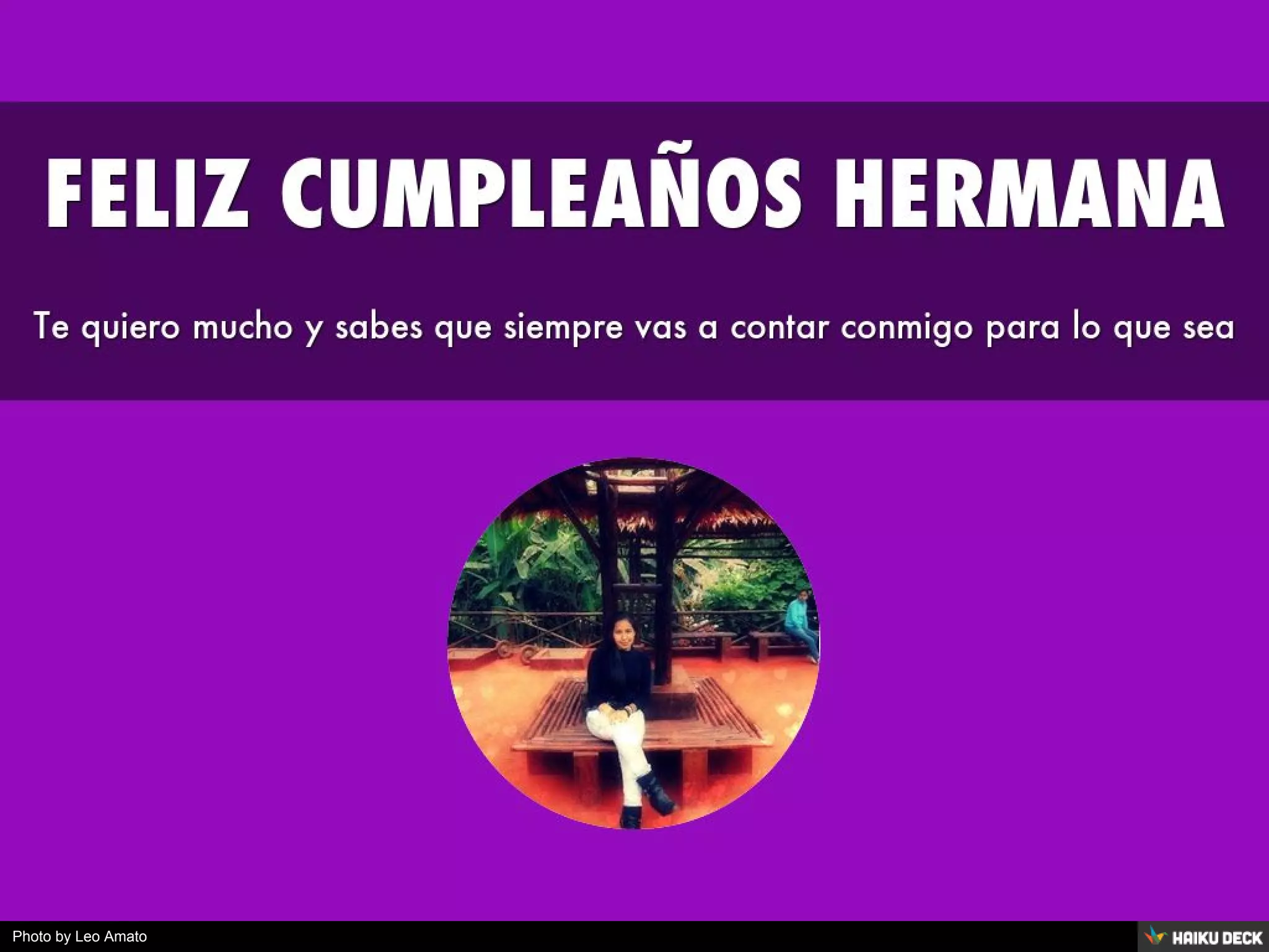 Feliz CumpleaÑos Hermana Ppt