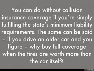 Collision and Comprehensive Coverage Insurance | PDF