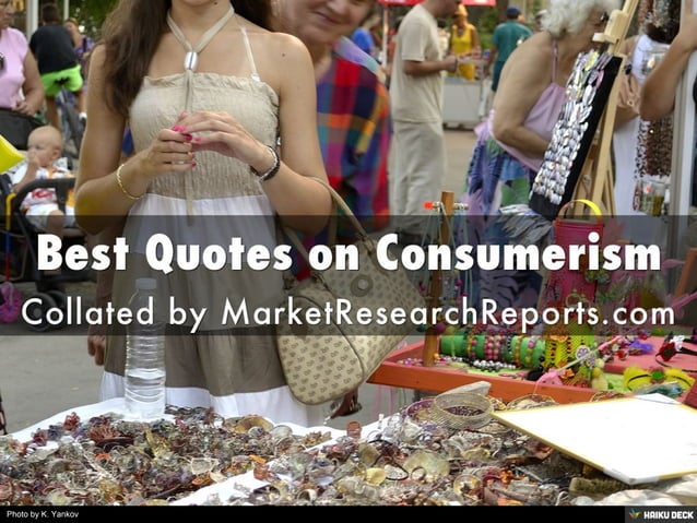 Best Quotes on Consumerism | PPT