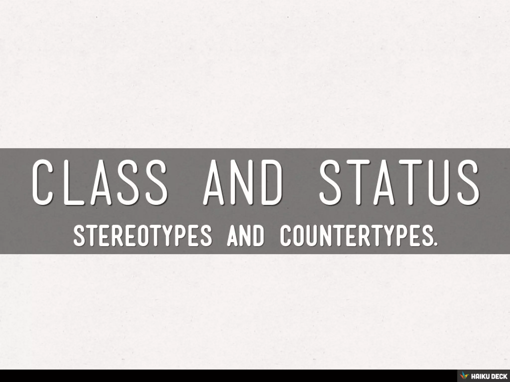 Class and Status | PDF
