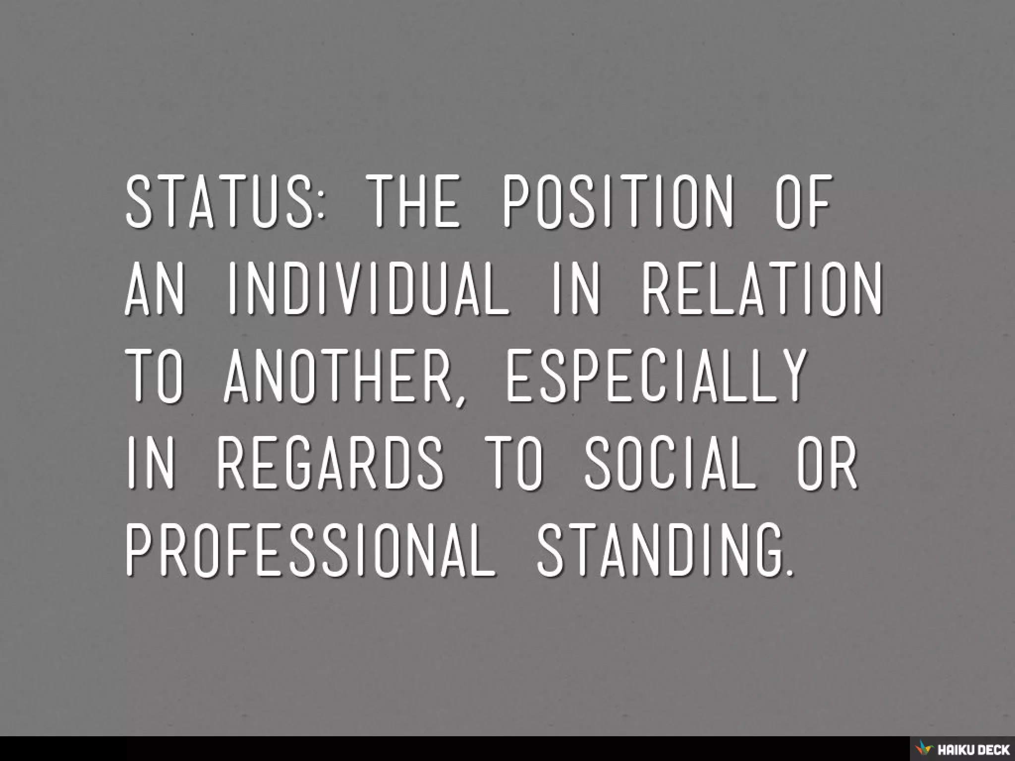 Class and Status | PDF