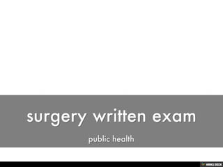 surgery written exam | PDF