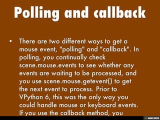 Keyboard and mouse events in python | PDF