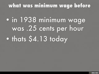 minimum wage | PPT