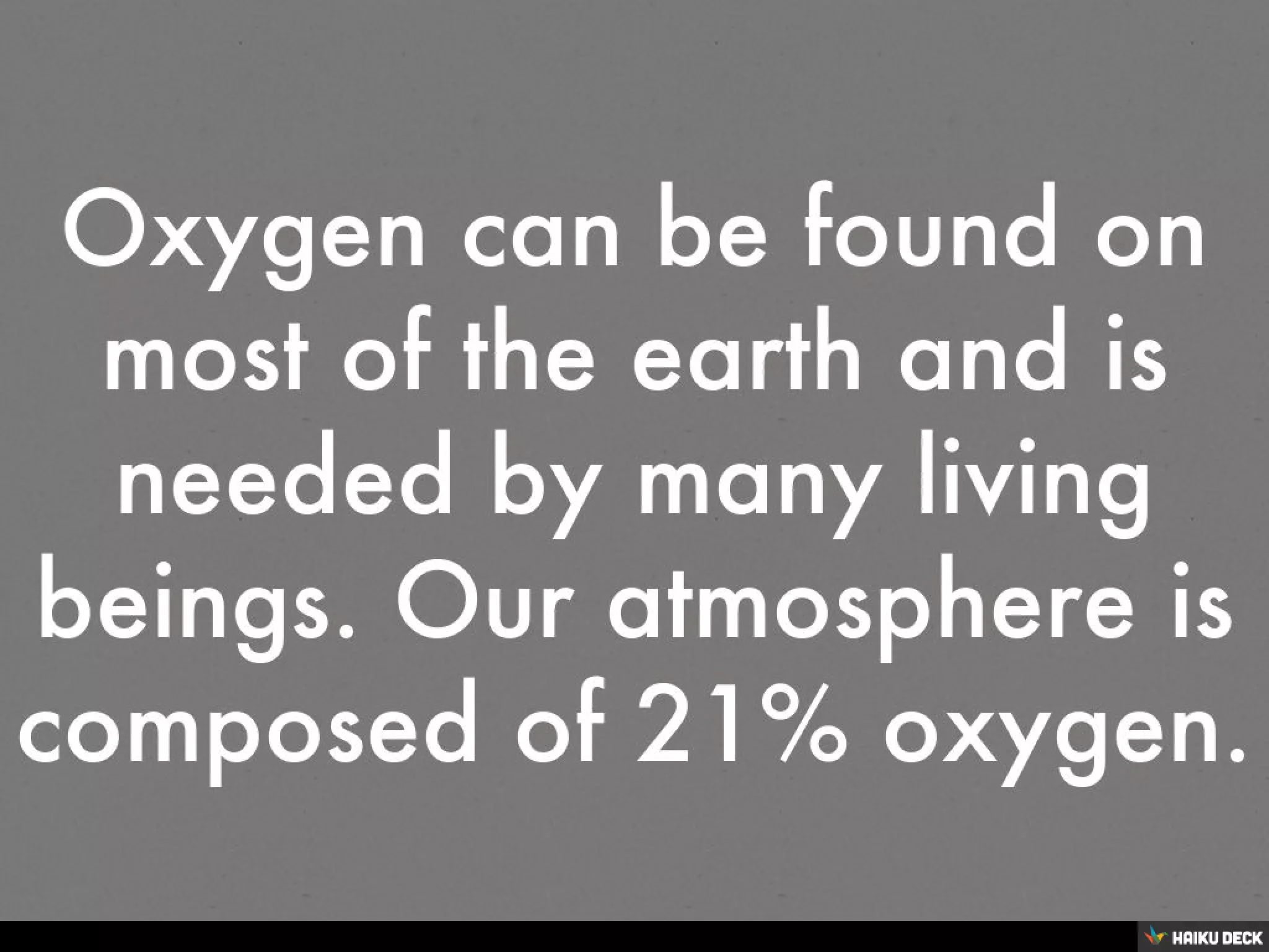 Oxygen | PPT