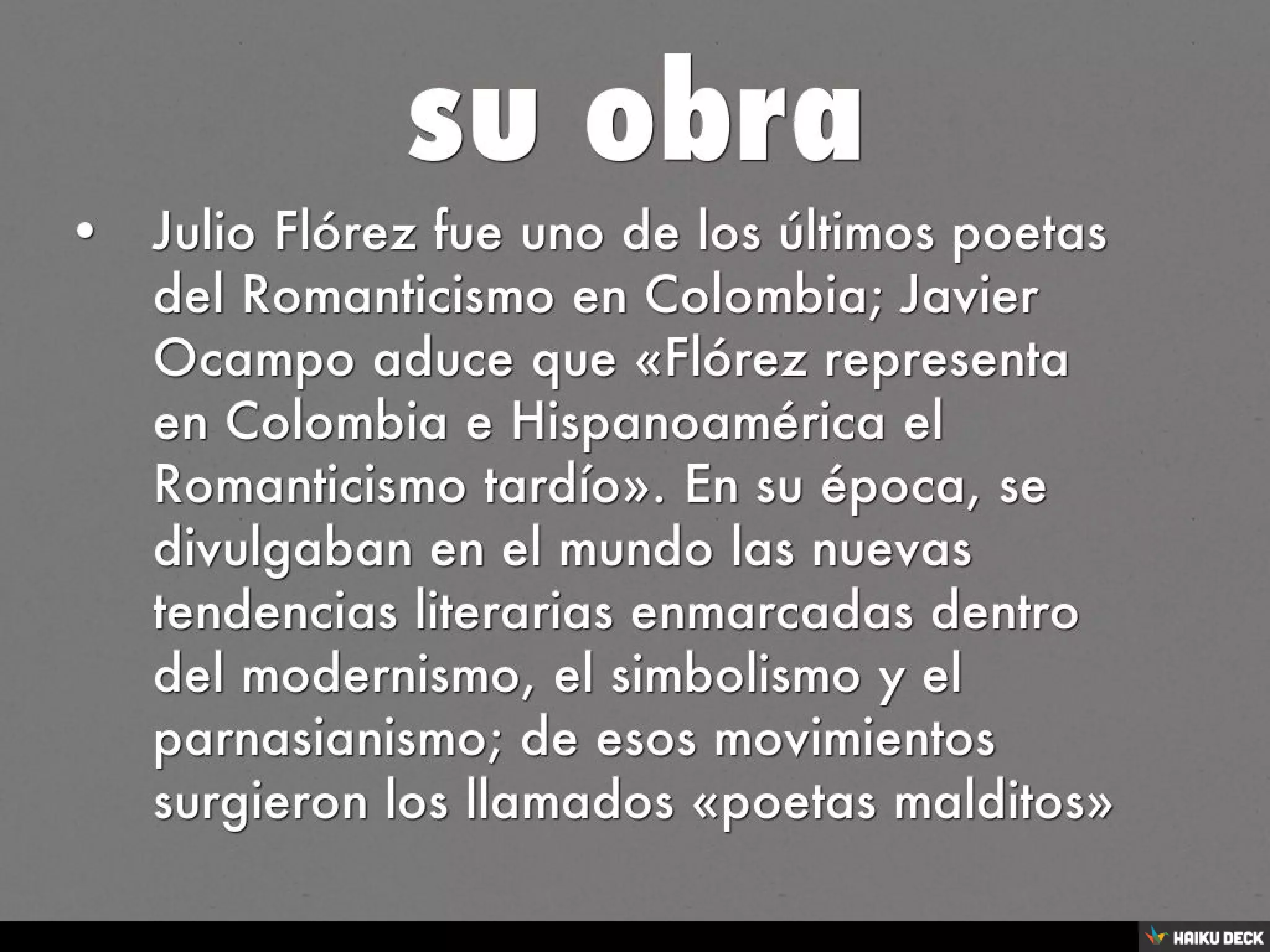 legado de julio Florez | PDF