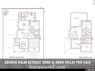 ADARSH PALM RETREAT 3BHK & 4BHK VILLAS FOR SALE | PDF