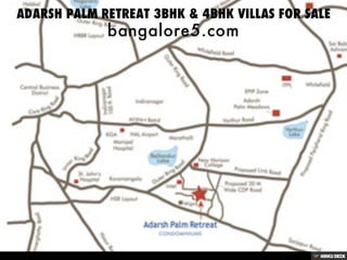ADARSH PALM RETREAT 3BHK & 4BHK VILLAS FOR SALE | PDF