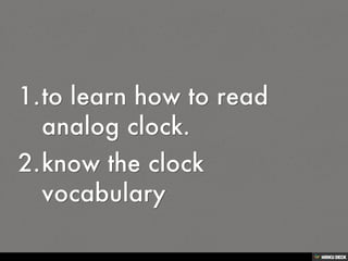 analog clock | PDF