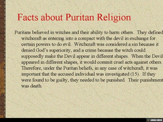 Puritanism | PPT