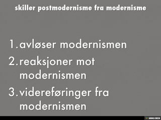 Postmodernisme | PPT