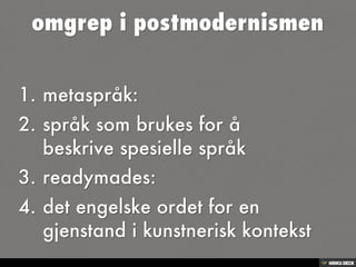 Postmodernisme | PPT | Free Download