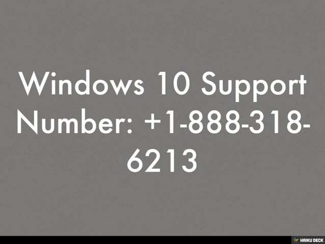 Windows 10 Support Number | PDF