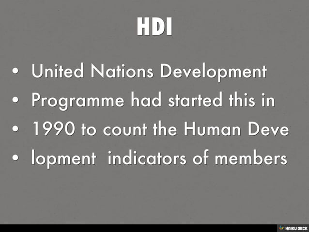 Human Development Index | PPT