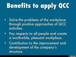 Developing Creative Employees Through QCC | PPT