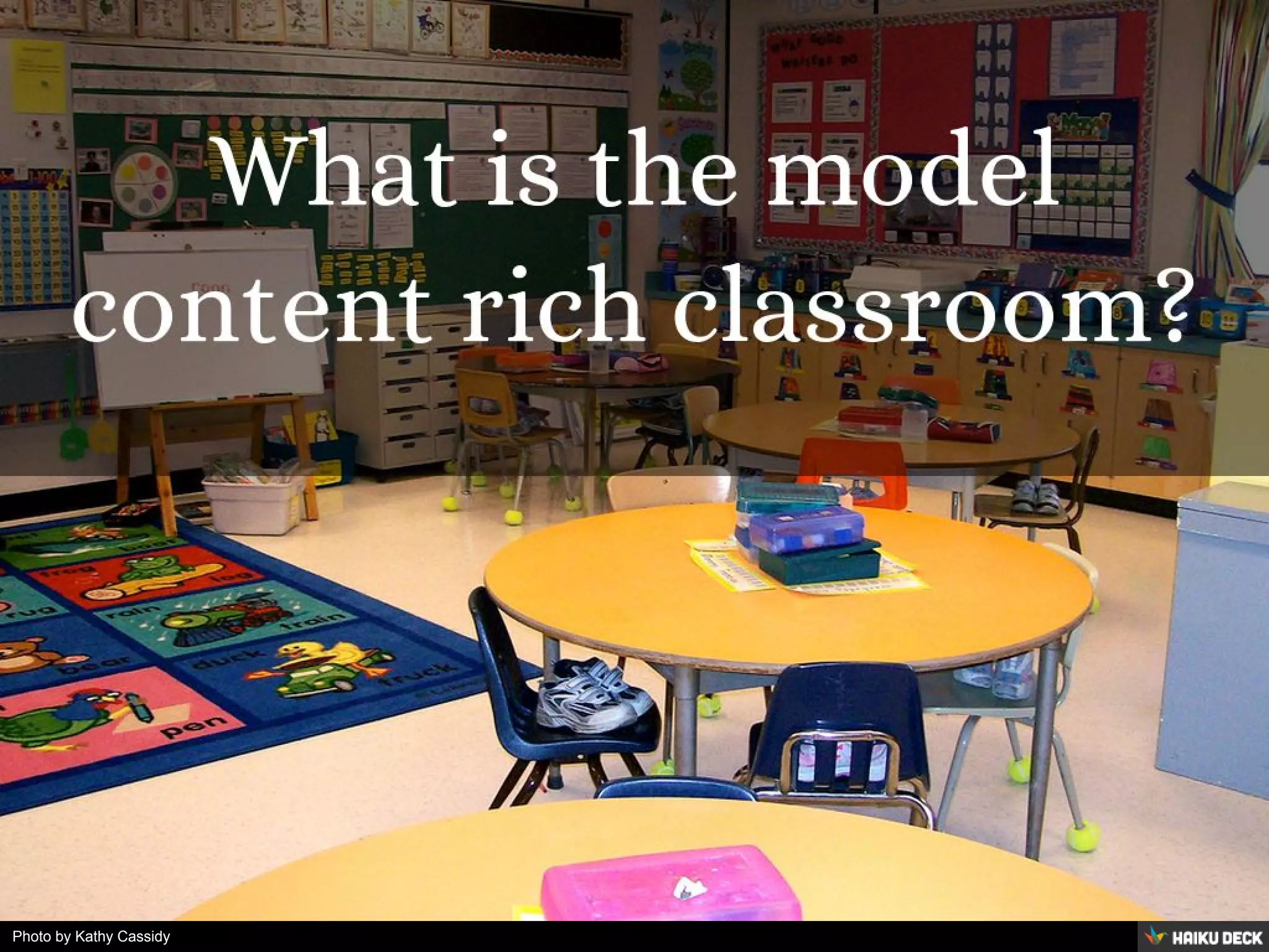 Content Rich Literacy Classroom Ulrich | PPT