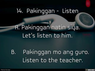 Tagalog Vocabulary Set 2 Alamat ng mga Daliri | PDF