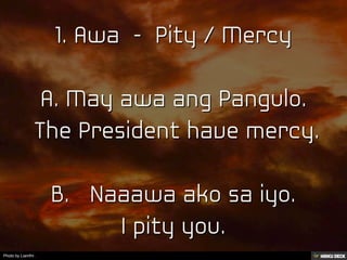 Tagalog Vocabulary Set 2 Alamat ng mga Daliri | PDF