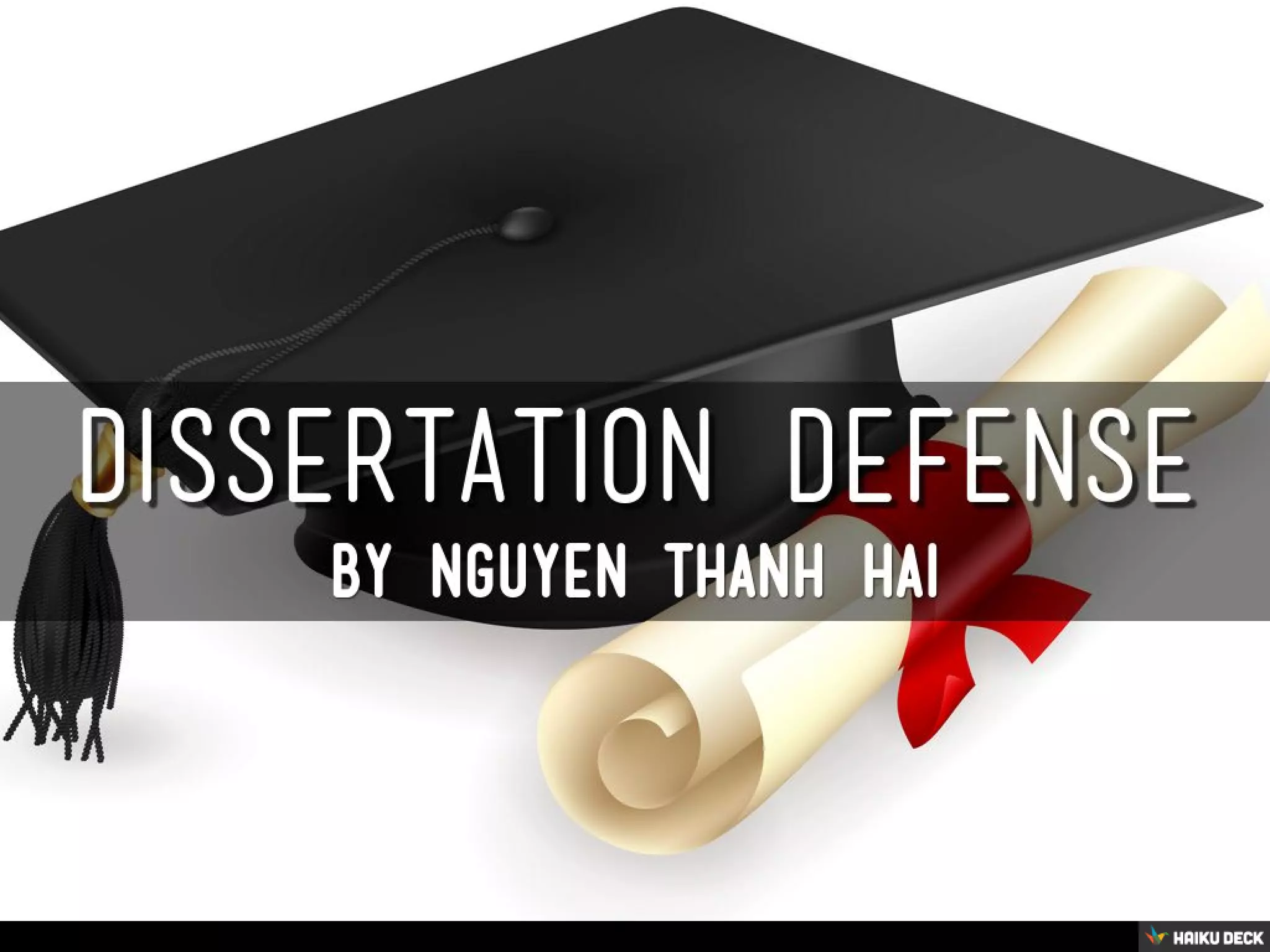 Dissertation Defense | PPT