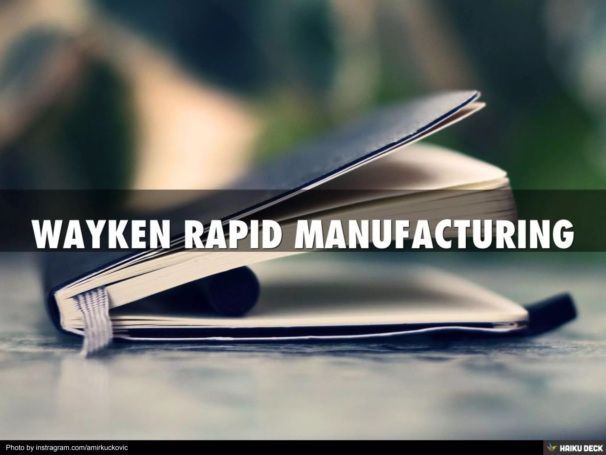 WAYKEN RAPID MANUFACTURING | PDF