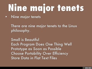 Linux Principles and Philosophy | PDF