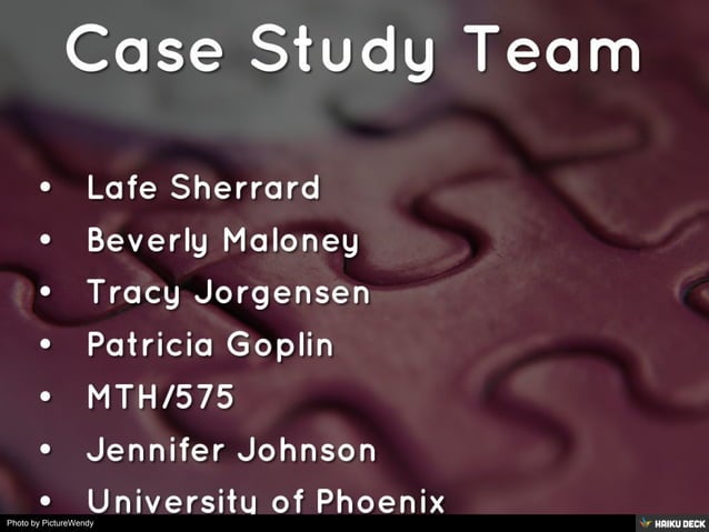 Case Study Team | PDF