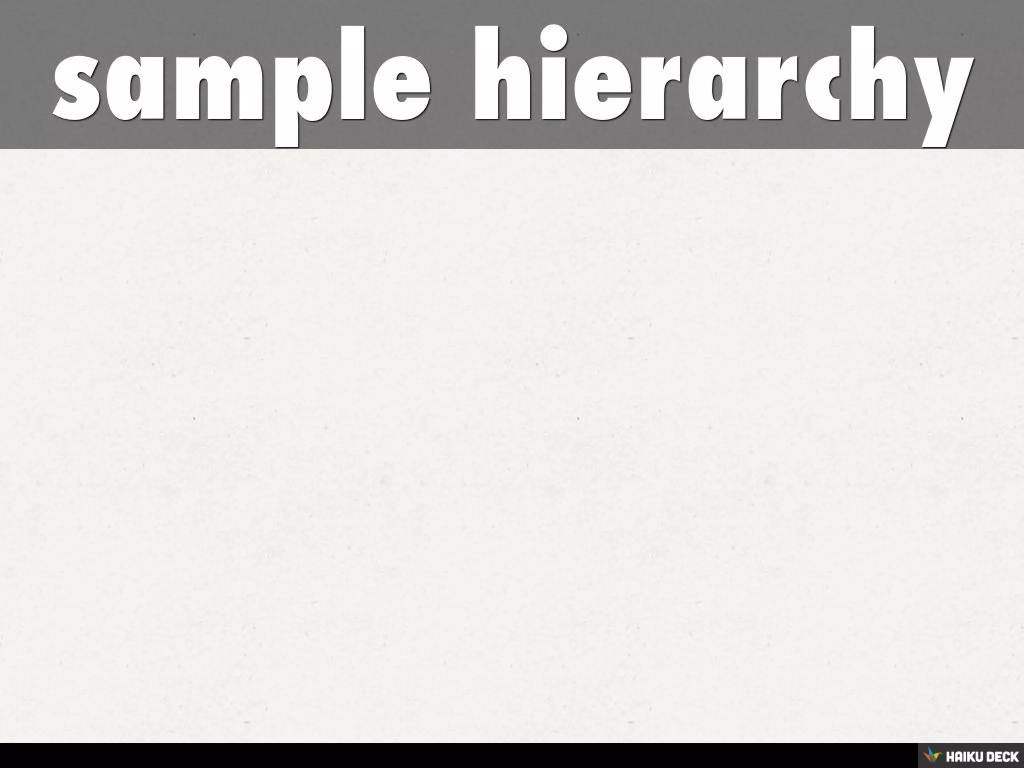 sample hierarchy | PDF