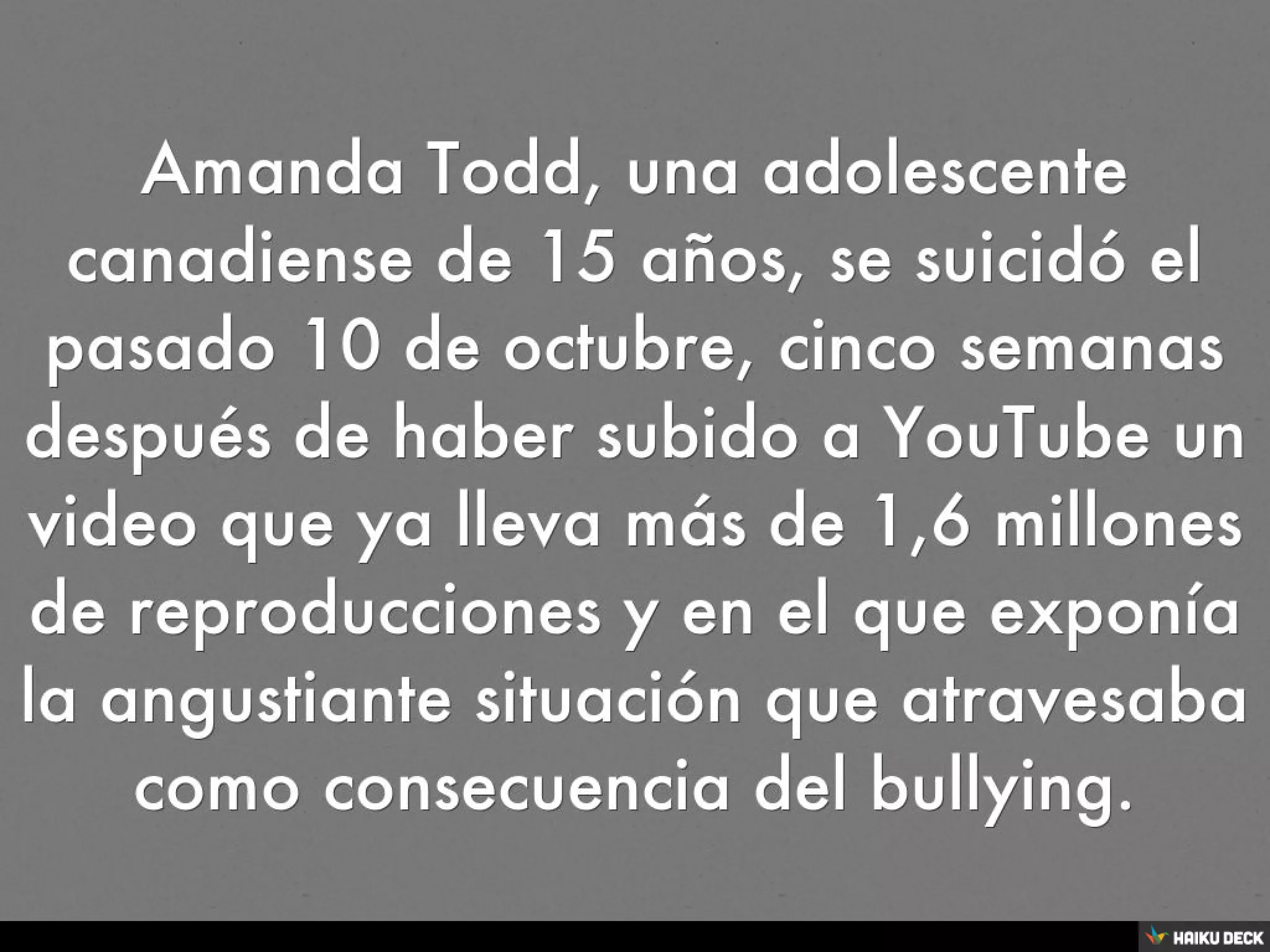 El caso Amanda Todd | PDF