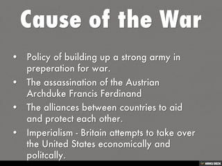 Cause of the War | PDF