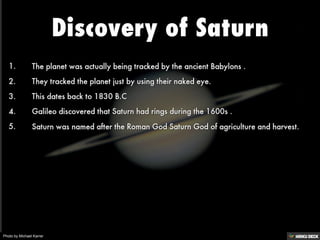 SATURN | PDF