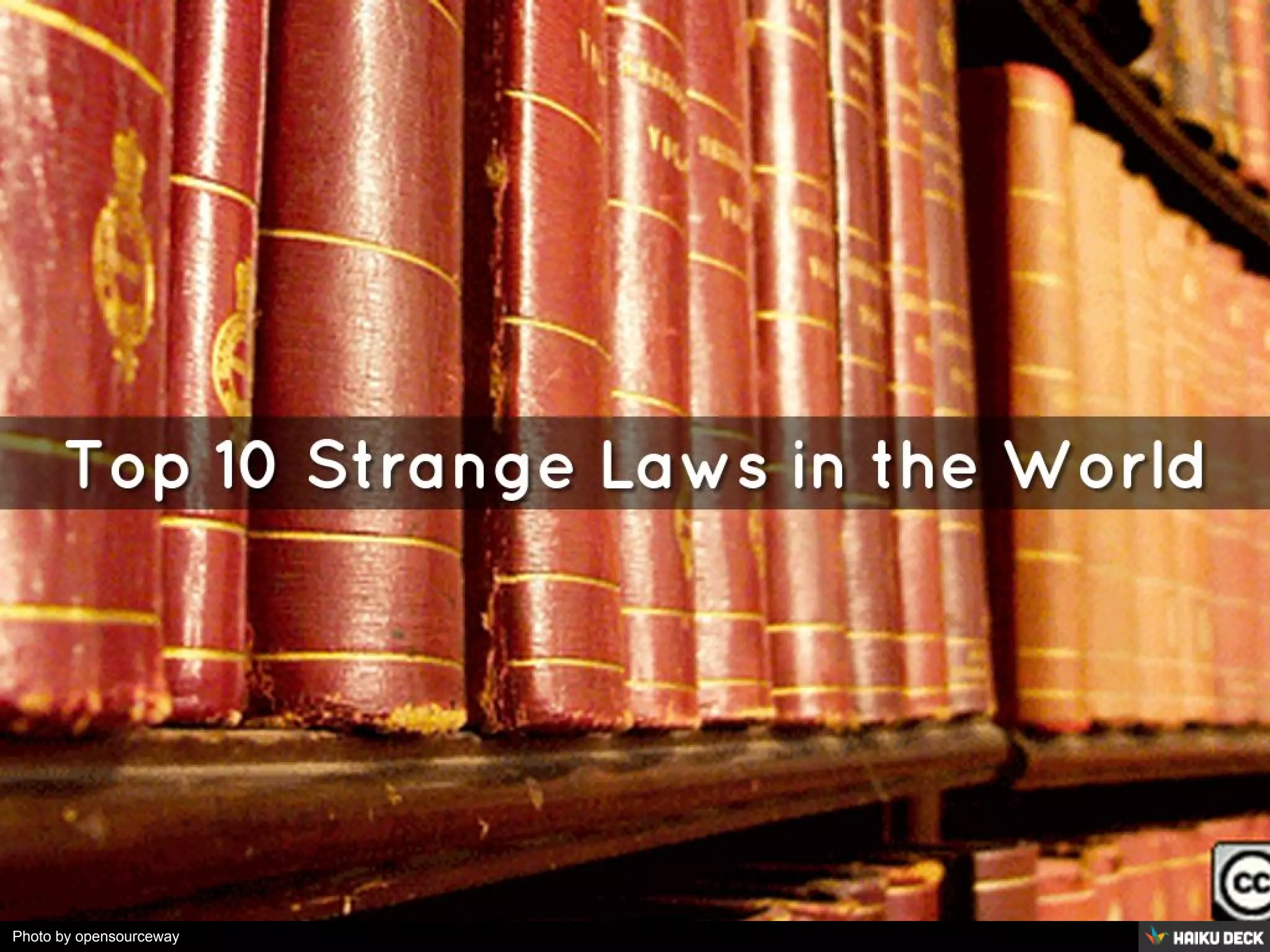 10 top laws in the world | PPT