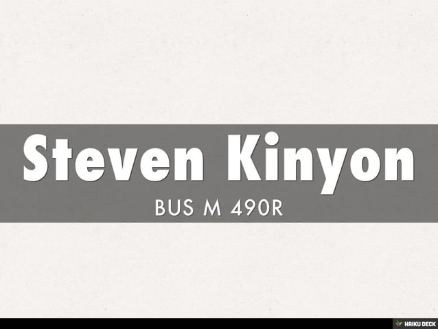 Steven Kinyon | PDF