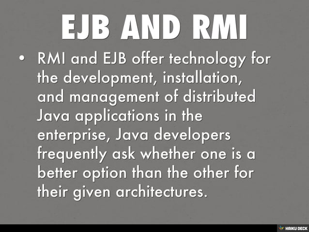 EJB AND RMI | PDF