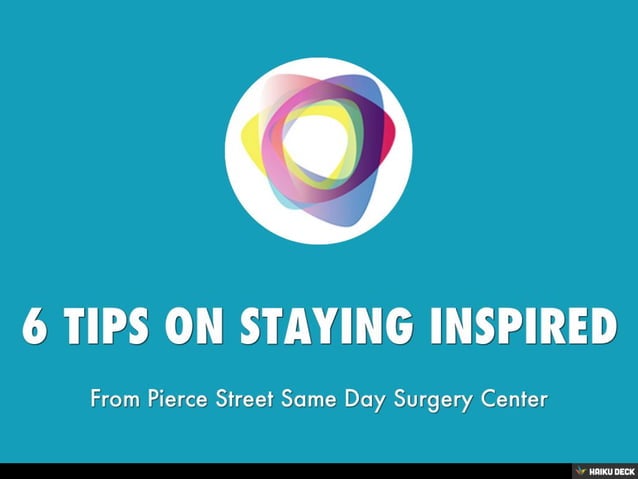 6 TIPS ON STAYING INSPIRED | PDF