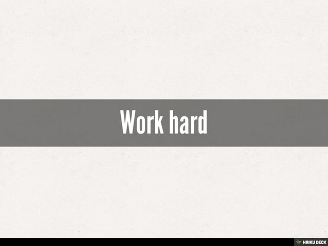 Work hard | PDF