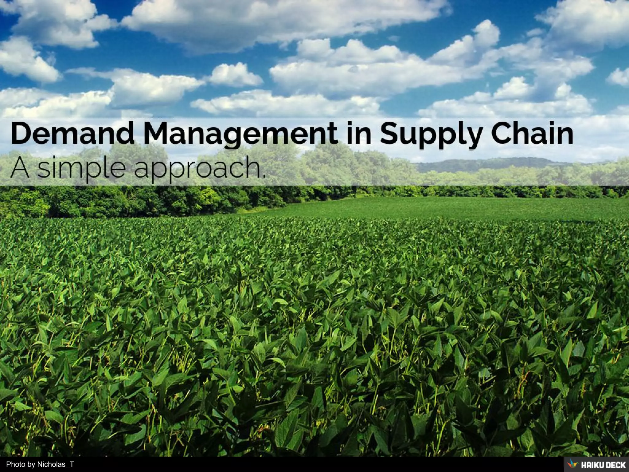 Demand Management in Supply Chain (BSCM) | PDF