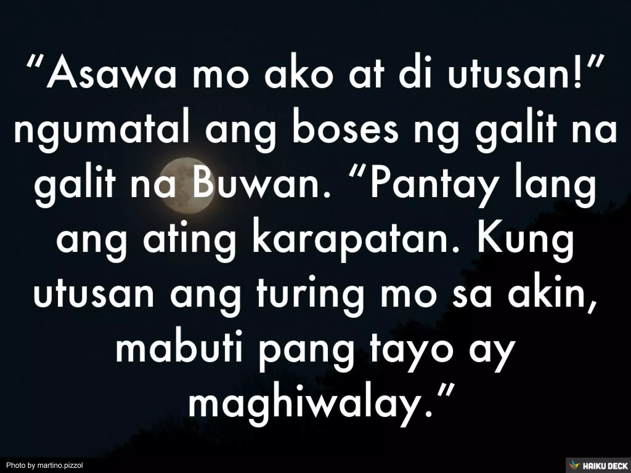 Alamat ng Araw, Buwan at mga Bituin | PDF