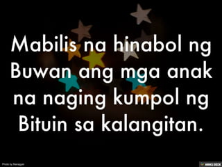 Alamat ng Araw, Buwan at mga Bituin | PDF