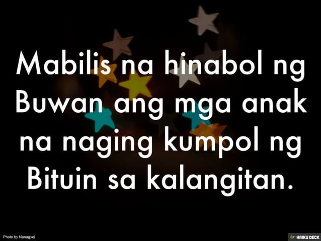 Alamat ng Araw, Buwan at mga Bituin | PDF