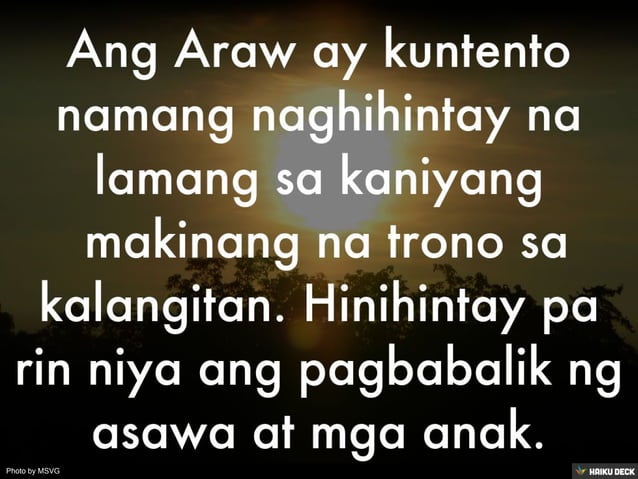 Alamat ng Araw, Buwan at mga Bituin | PDF