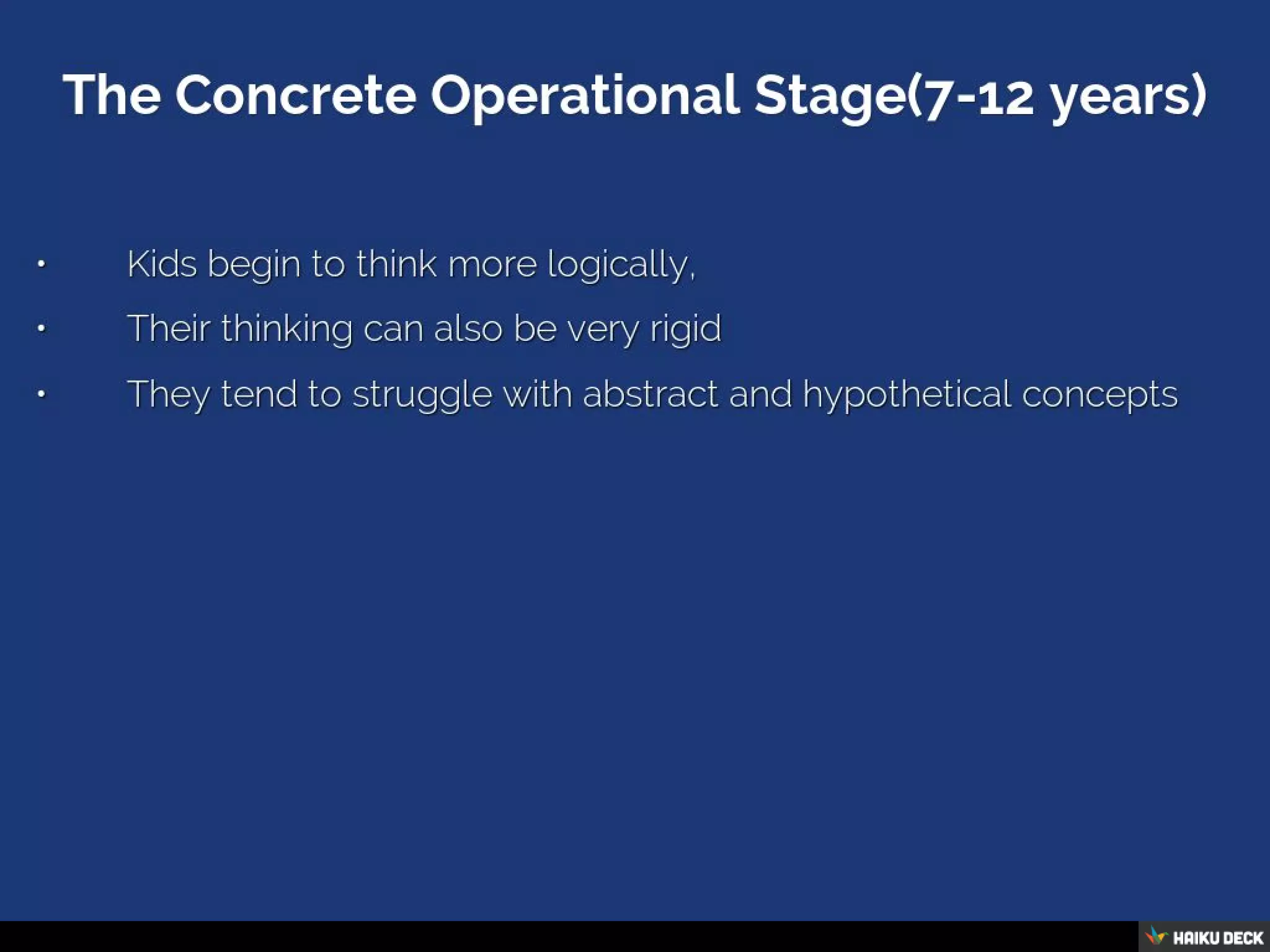 Piaget Timeline | PDF